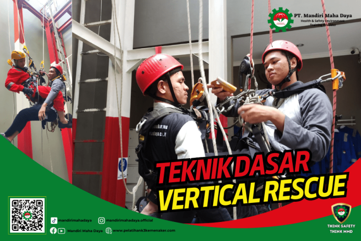 Teknik Dasar Vertical Rescue - Pelatihan K3 KEMNAKER | PT MANDIRI MAHA DAYA