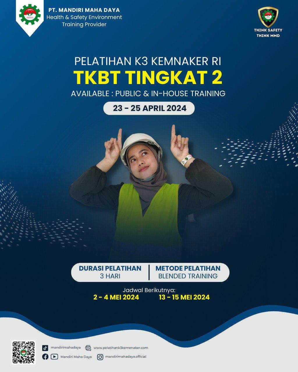 Pelatihan Sertifikasi TKBT 2 Resmi Kemnaker RI